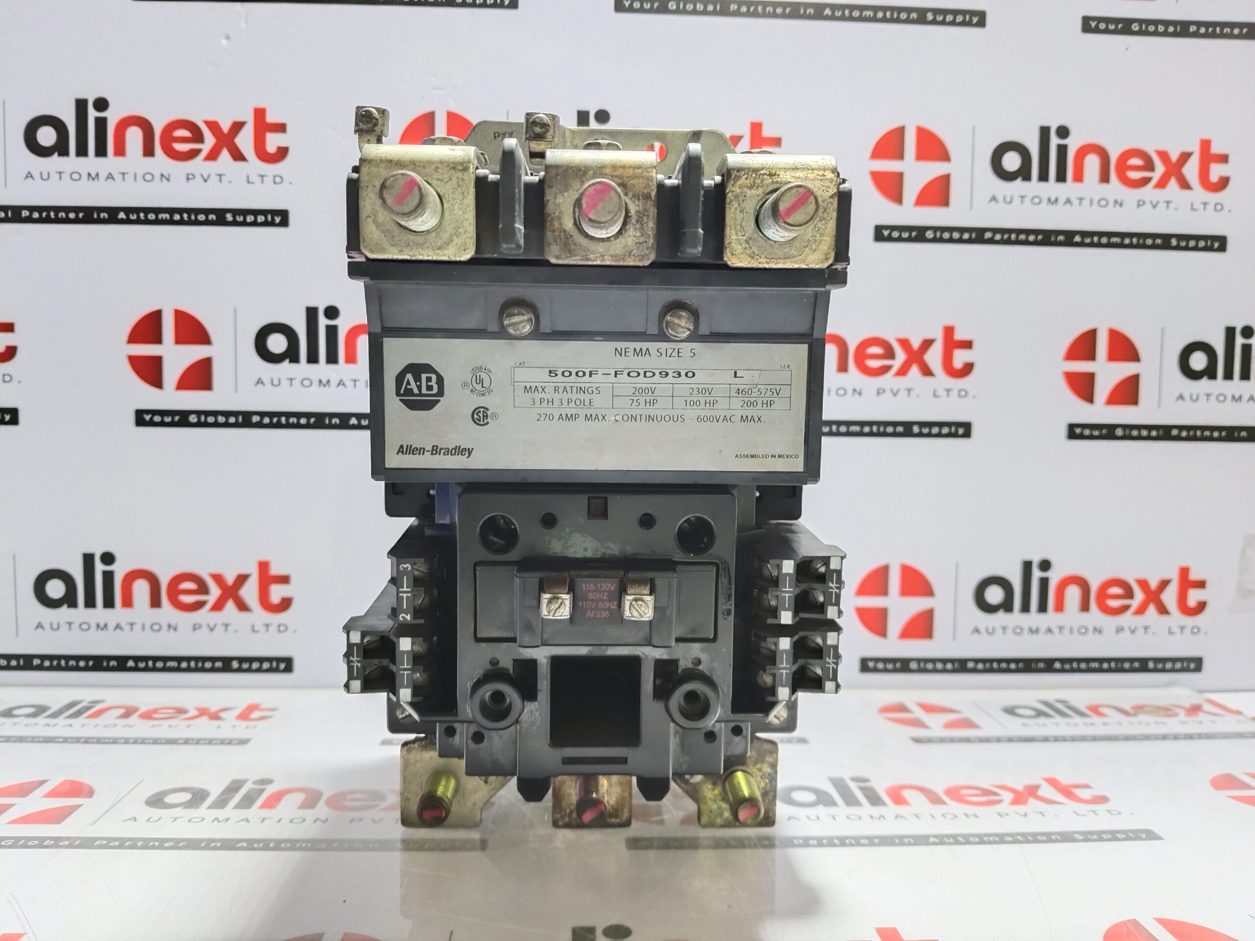 Allen-Bradley 500F-FOD930 motor starter contactor 600VAC|270A|3P ...