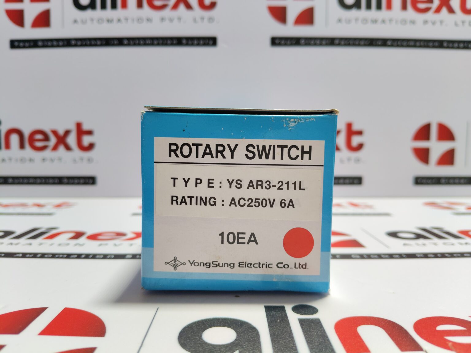 Lot Of 10X Yongsung YSAR3-211L rotary selector switch AC250V 6A ...