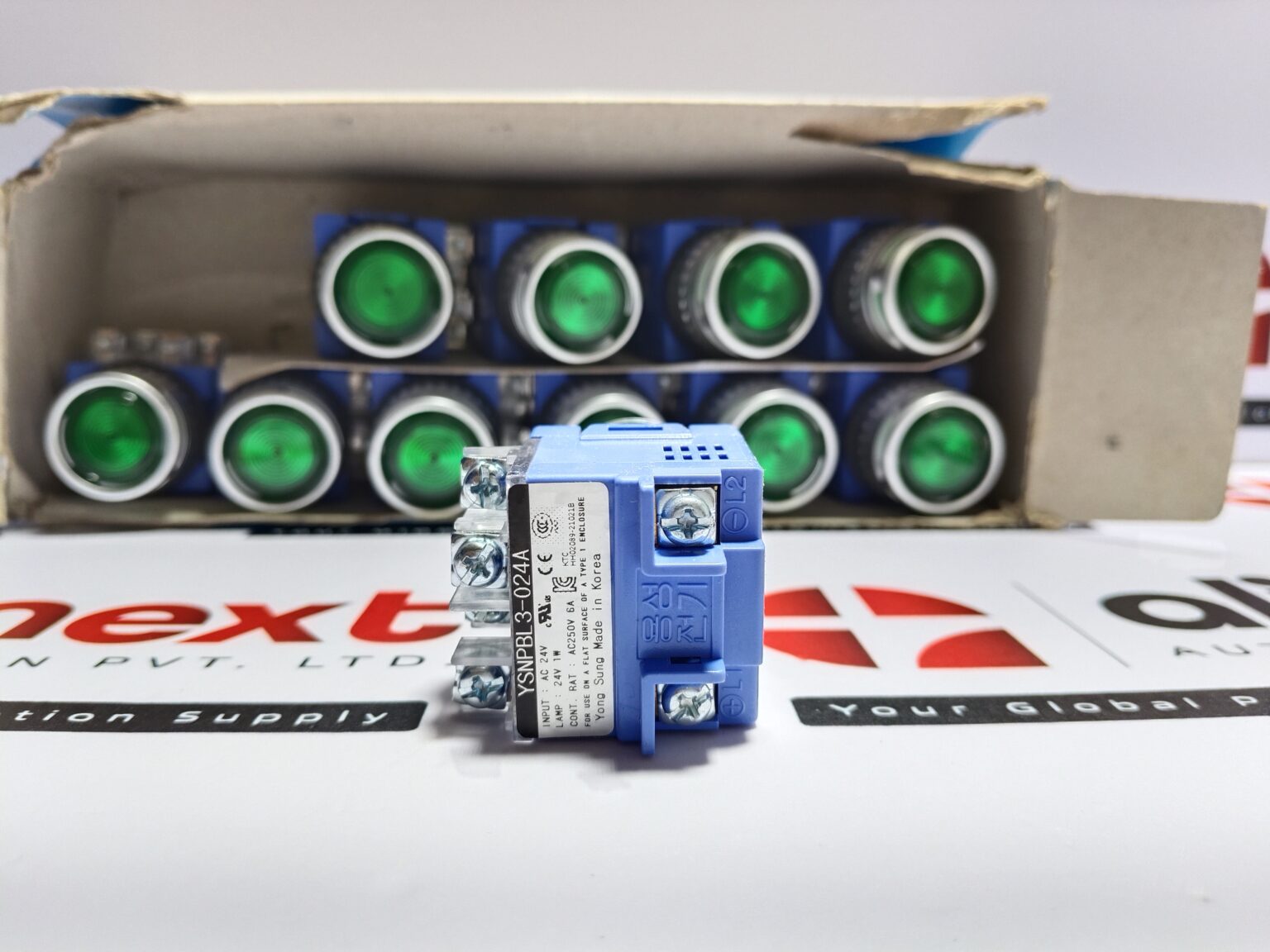 Lot Of 10x Yongsung YSNPBL3-024A illuminated push button switch AC250V ...