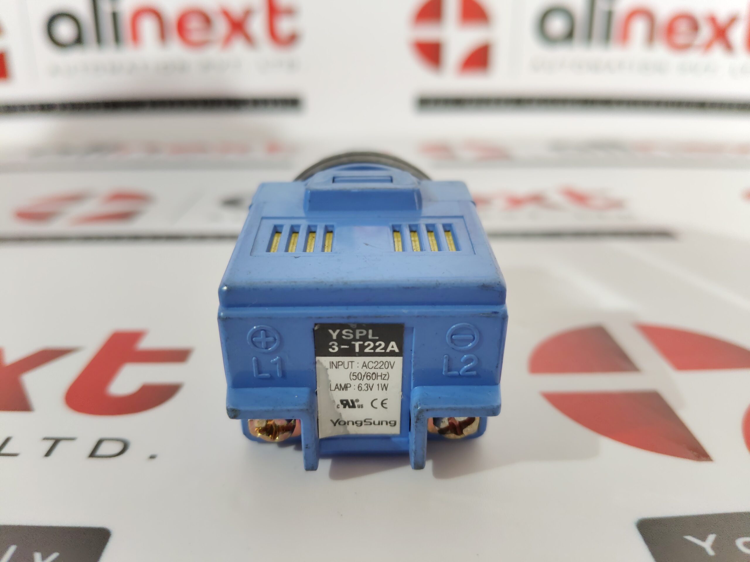 Lot of 2x Yongsung YSPL3-T22A pilot light (indicator lamp) AC220V (50 ...